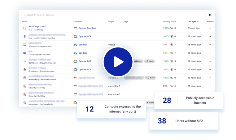 Cyscale Cloud Security Platform interactive product tours